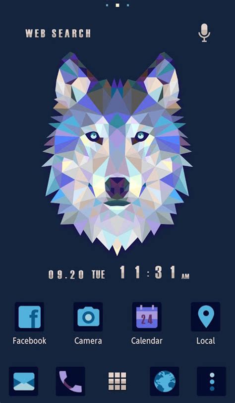 Triangle Wolf Cool Theme Apk For Android Download