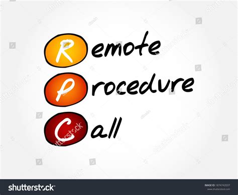 Rpc Remote Procedure Call Acronym Technology Stock Vector Royalty Free Shutterstock