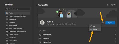 How To Remove A Profile In Microsoft Edge Browser