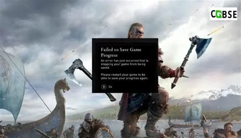 How To Solve Assassins Creed Valhalla Game Save Error Cgbse