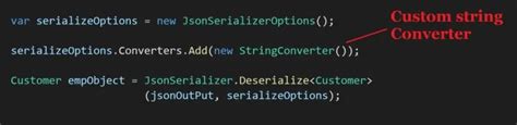Create Custom Converters For JSON Serialization In NET With Example TheCodeBuzz