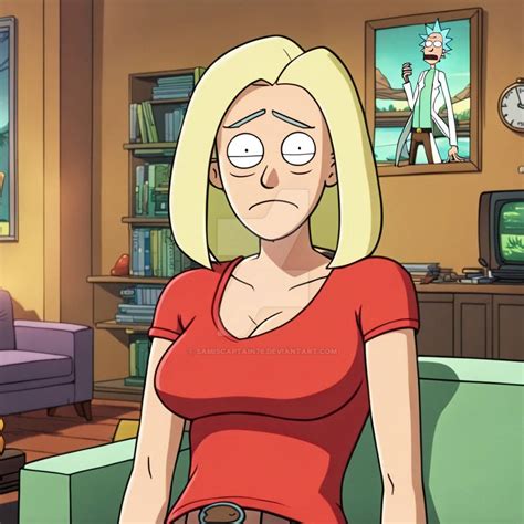 Adult Beth Smith Rick And Morty By Gazmandroscartoon On Deviantart