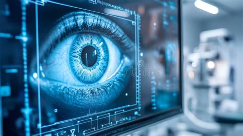 Innovative Medical Device Featuring Eye Image Display For Advanced Eye Tracking Technology Stock