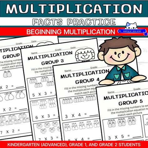 Basic Multiplication Practice With Picture Worksheets For Fact Fluency