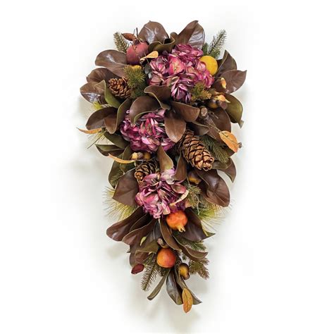 Winward Home Hydrangea And Magnolia Leaf Teardrop Perigold