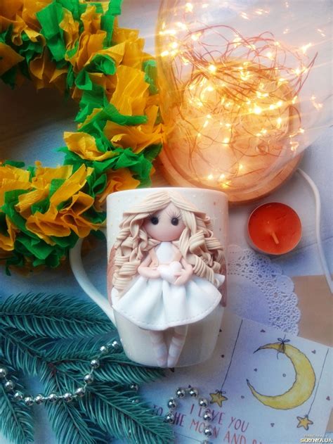 Купити Чашка з декором дівчинка Ангел Skrynya Ua