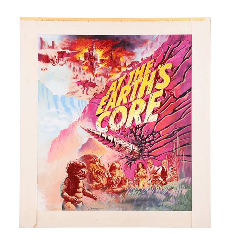 Lot 231 At The Earths Core 1976 Original Poster Composition