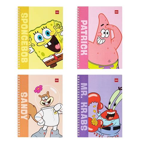 Jual Deli Buku Spiral Notebook Buku Catatan Spongebob Squarepants Shopee Indonesia