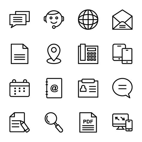 Web Design Line Vector Icons 4 28636662 Vector Art At Vecteezy