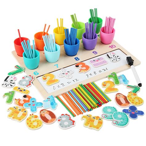 Toyby Counting Numbers Gamescounting Sticks Matching Games With