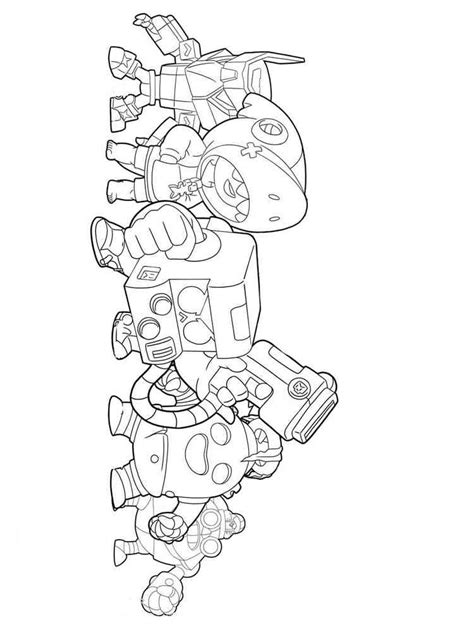 Bit Brawl Stars Coloring Pages