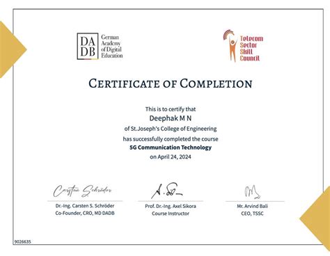 Deephak M N On Linkedin 5gtechnology Continuouslearning Professionalgrowth Innovation