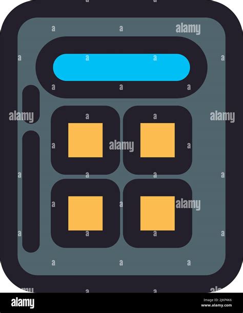 Flat Calculator Design Stock Vector Image Art Alamy