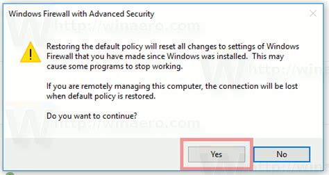 How To Reset Windows Firewall In Windows 10