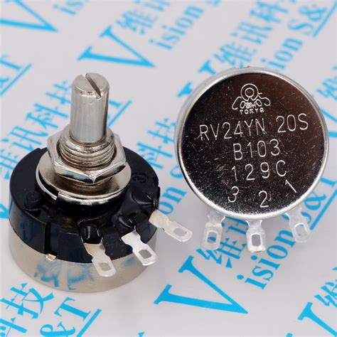 Rv24yn20s B502 5k 可調電阻 Tocos Tokyo單圈碳膜電位器 蝦皮購物