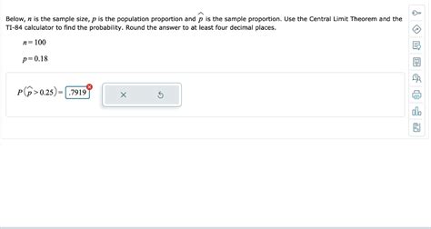 Solved Below N Is The Sample Size P Is The Population