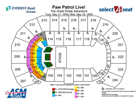 Seating Charts Events And Tickets Intrust Bank Arena