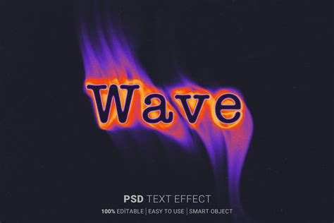 Wave Editable Text Effect Design Cuts