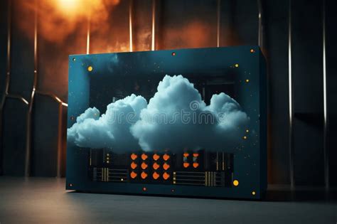 Storage Technology Security Cloud Stock Illustration Illustration Of