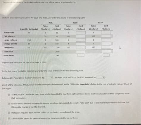 1 calculating inflation using a simple price index consider a