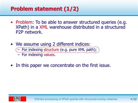 Ppt Efficient Processing Of Xpath Queries With Structured Overlay