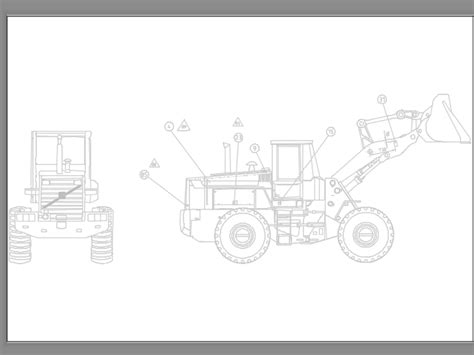 Excavator In Autocad Download Cad Free 114 53 Kb Bibliocad