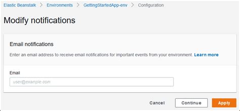 Amazon Sns を使用した Elastic Beanstalk 環境の通知 Aws Elastic Beanstalk