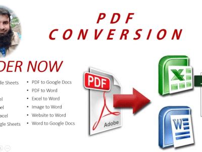 Converted PDF To Word And Excel Upwork