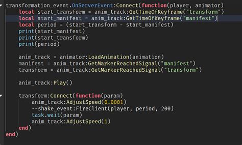 Gettimeofkeyframe Is Yielding A Nil Error Scripting Support