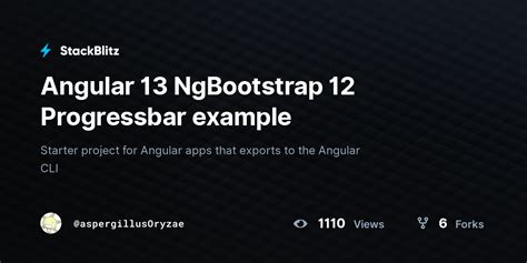 Angular 13 Ngbootstrap 12 Progressbar Example Stackblitz