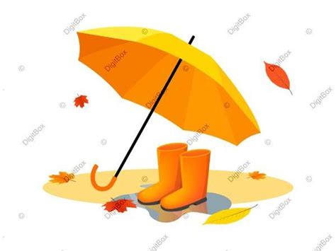 وکتور چتر پاییزی دیجیت باکس Digitbox