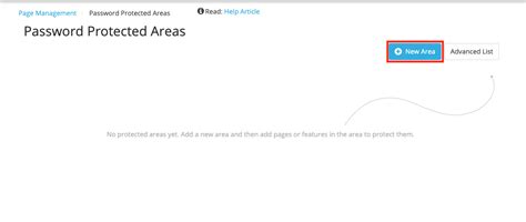 Add A Password Protected Area Password Protected Areas Edlio Help