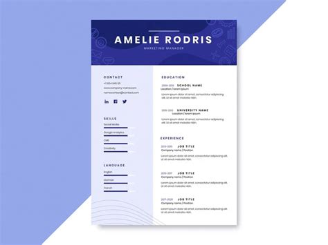 A Professional And Eye Catchy Resume Design For Your Next Job Upwork