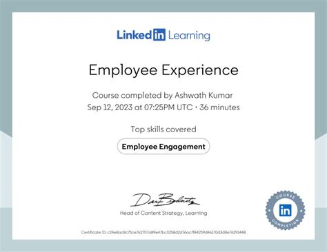 Ashwath Kumar On Linkedin Certificate Of Completion