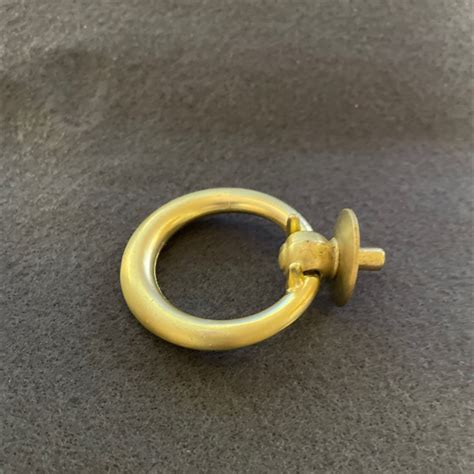 1 7 8 Large Ring Pull Satin Brass