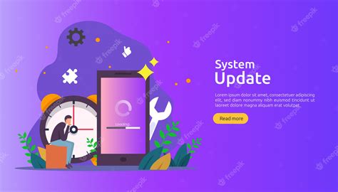 Premium Vector Operation System Update Progress Concept