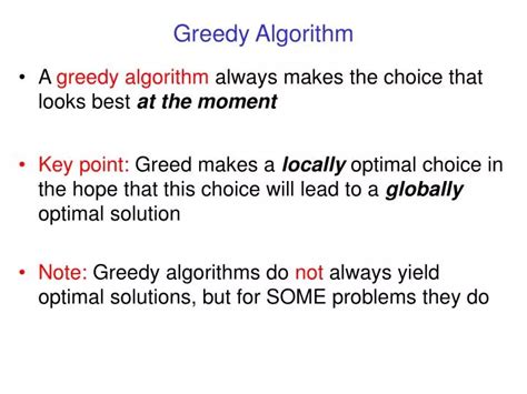 Ppt Greedy Algorithm Powerpoint Presentation Free Download Id5916440