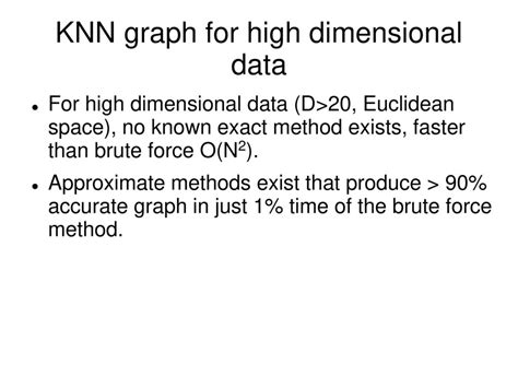fast nearest neighbor searches in high dimensions sami sieranoja ppt