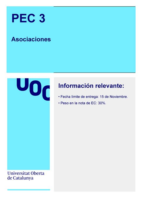 PAC IB PAC enunciado Diseño y programación orientada a objetos UOC Studocu