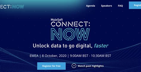 Mulesoft Connect Now Event On Oct 8 Unlock Data To Go Digital Faster