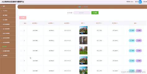 基于springboot的人口老龄化社区服务与管理平台 Csdn博客