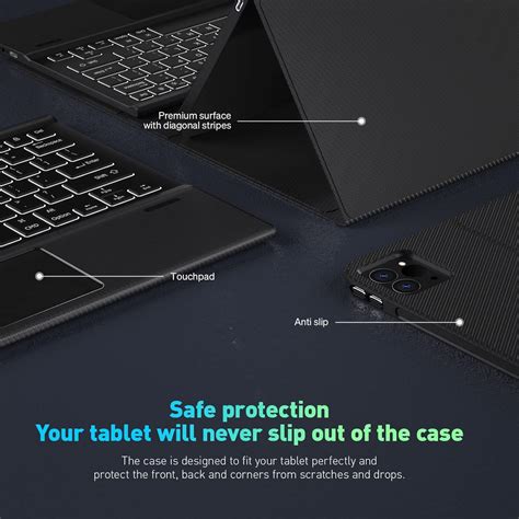 Buy Doohoeek Keyboard Case With Trackpad For IPad Pro Inch Gen Gen Gen Gen