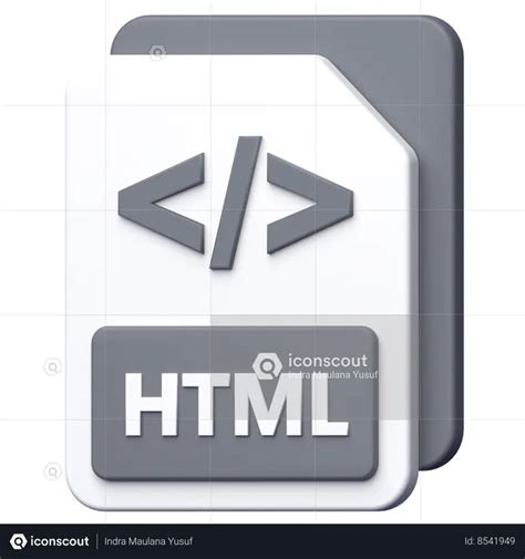 Html File 3d Icon Free Download Files And Folders 3d Icons Iconscout