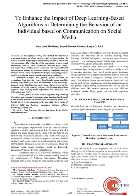 Pdf To Enhance The Impact Of Deep Learning Based Algorithms In