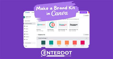 Create A Brand Kit In Canva Center Dot Design