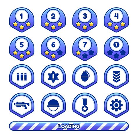 Vector Game Template Gui Kit Interface Button Elements Button Game Element PNG And Vector