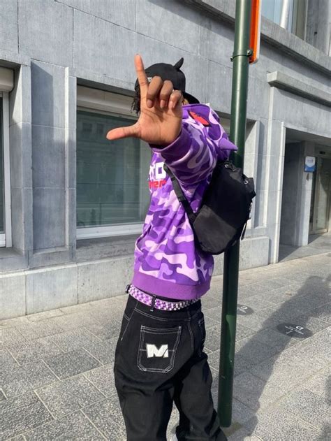 Purple Y2k Hoodie Harajuku Street Street Punk
