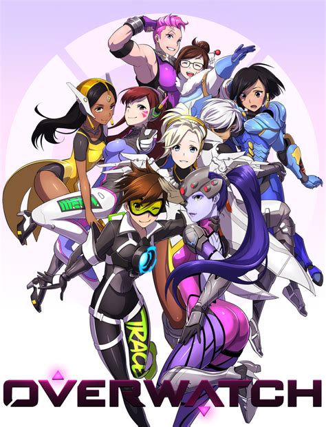 D Va Mercy Tracer Mei Widowmaker And More Overwatch And More Drawn By Kalua Danbooru