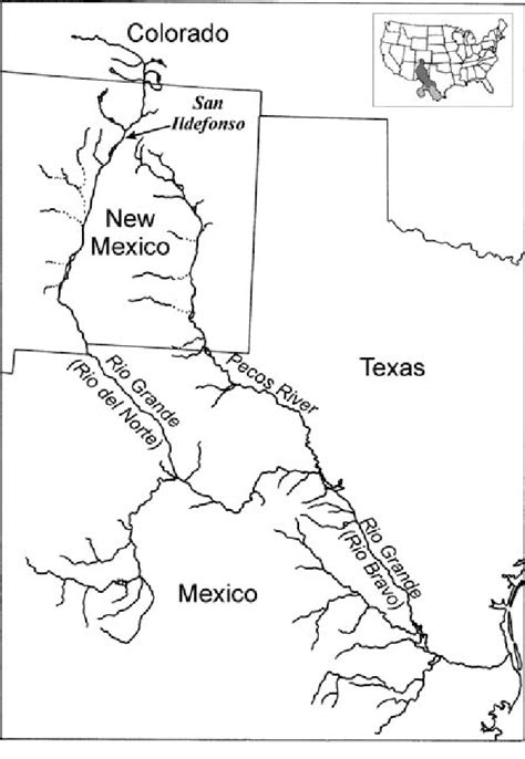The Rio Grande And Its Tributaries Download Scientific Diagram