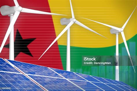 기니 비사우 태양 및 풍력 에너지 디지털 그래프 개념현대 자연 에너지 산업 그림 3d 일러스트레이션 0명에 대한 스톡 사진 및 기타 이미지 Istock